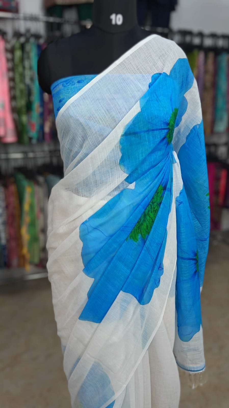 Linen Sarees Collection Online | Linen-Sarees – Rafia Fashions
